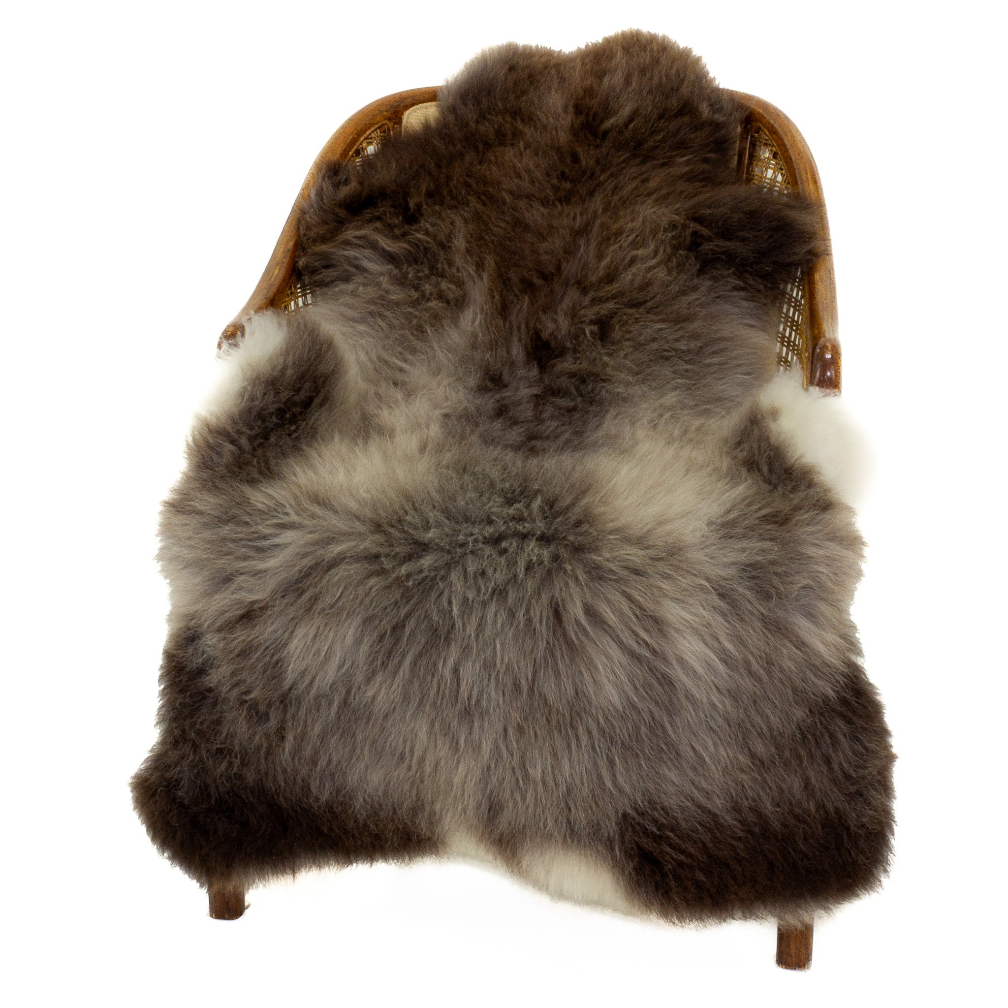 Sheepskin: Short Soft Wool Brown w Silver Pattern – European Sheepskins
