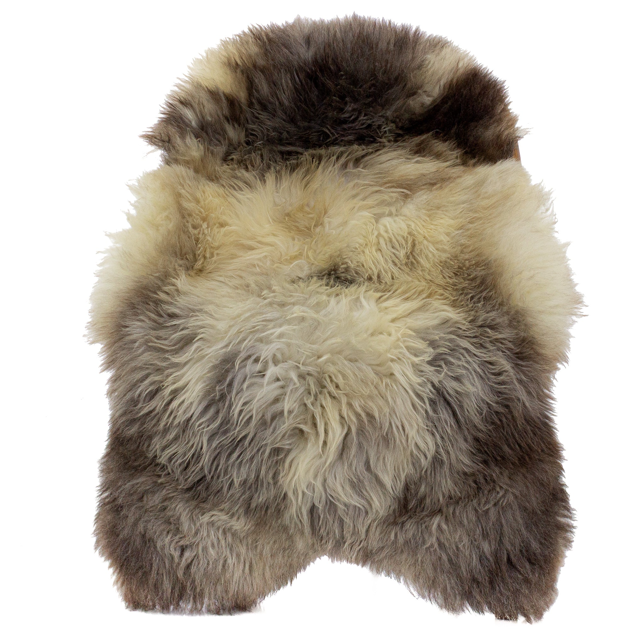 Sheepskin: Large Soft Thick White Gray Mix Long Wool Swedish – European ...